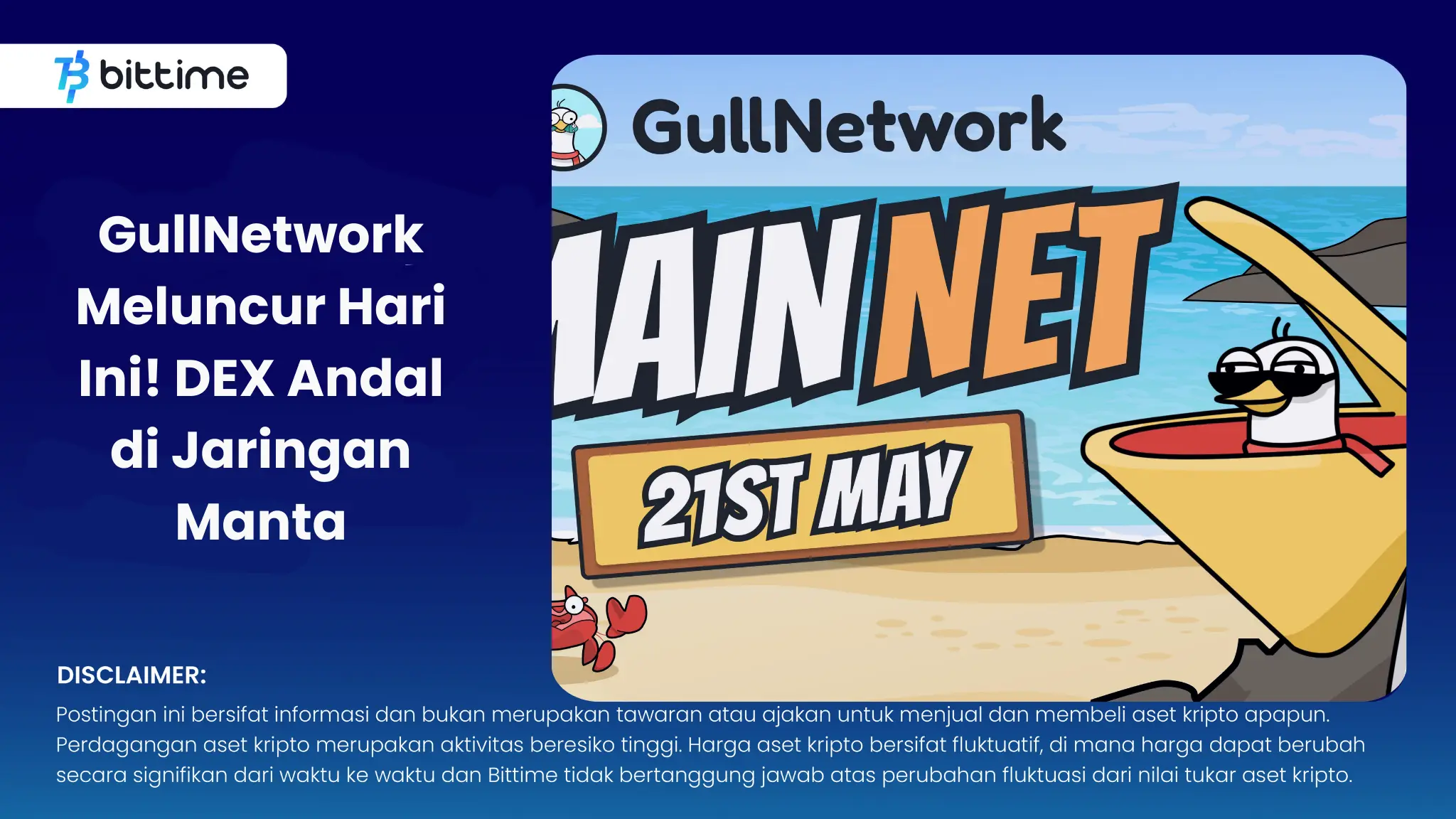 GullNetwork Meluncur Hari Ini! DEX Andal di Jaringan Manta – Bittime