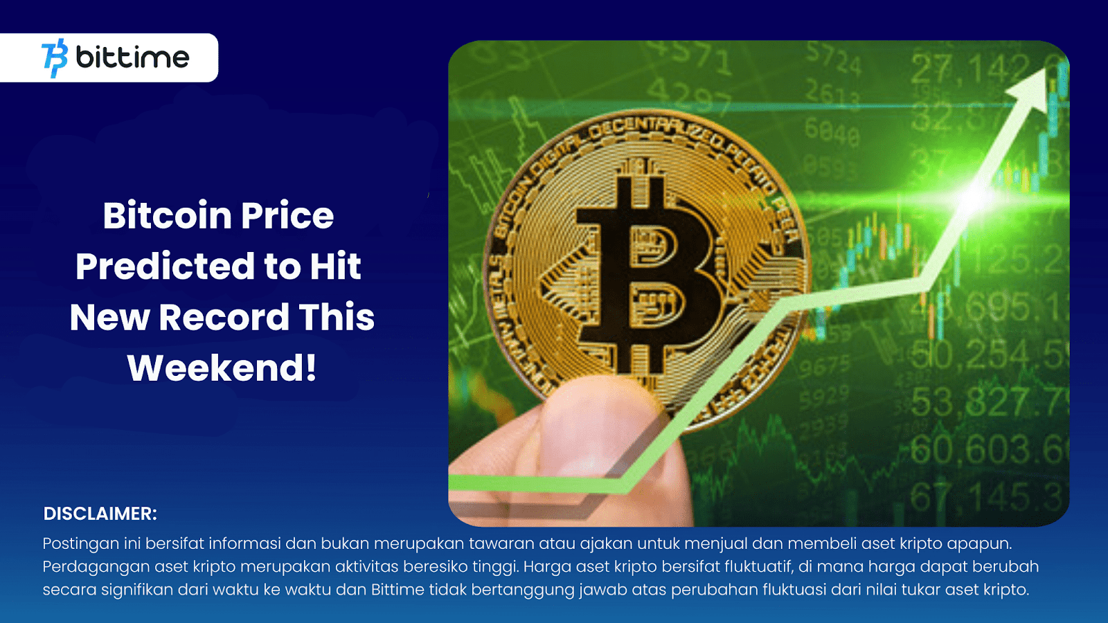 Bitcoin Price Predicted to Hit New Record This Weekend! – Bittime