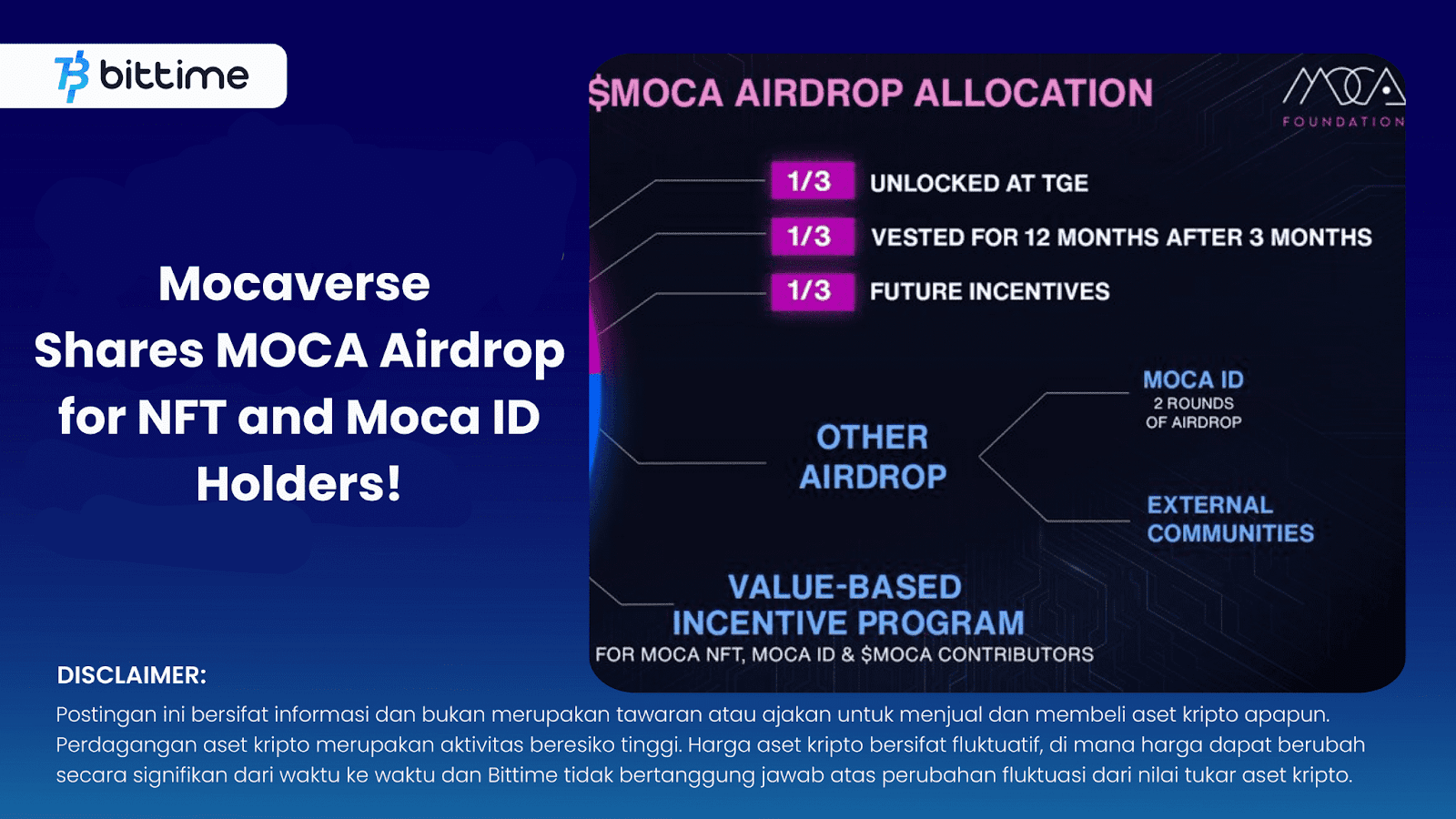 Mocaverse Shares MOCA Airdrop for NFT and Moca ID Holders! – Bittime