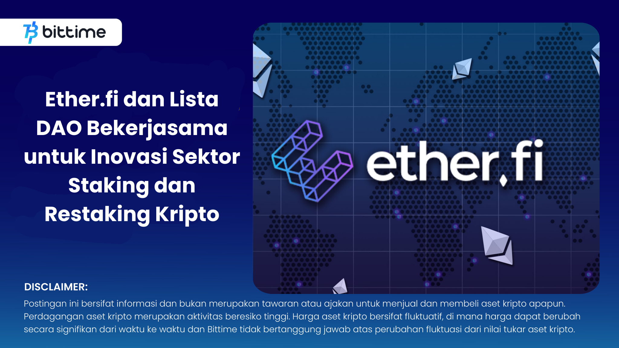 Ether.fi and Lista DAO Team Up to Innovate the Crypto Staking and Restaking Sector – Bittime