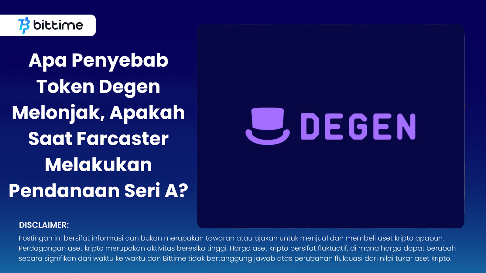 What Caused the DEGEN Token to Soar, Was it When Farcaster Carried Out Series A funding? – Bittime