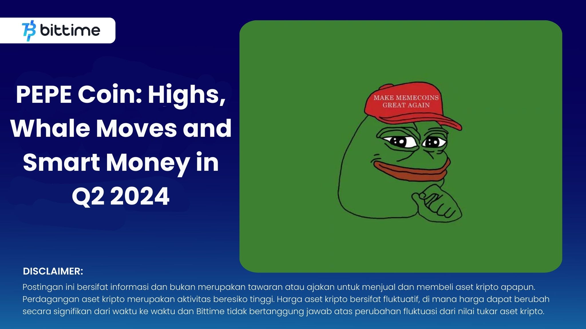 PEPE Coin: Highs, Whale Moves and Smart Money in Q2 2024 – Bittime