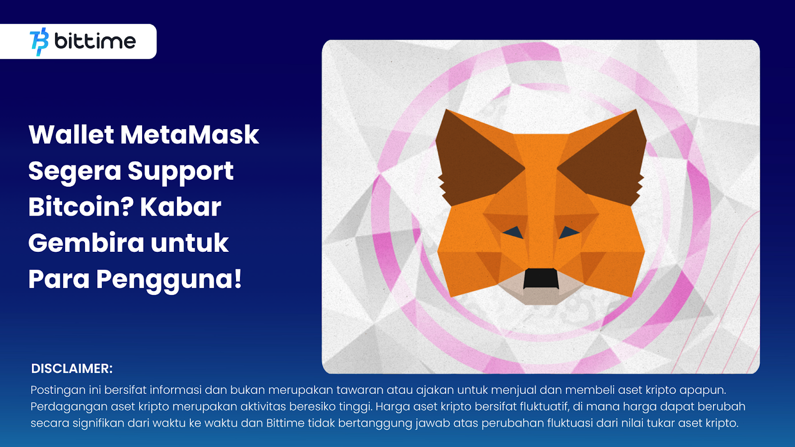 MetaMask Wallet Will Soon Support Bitcoin? Good News for Users! – Bittime