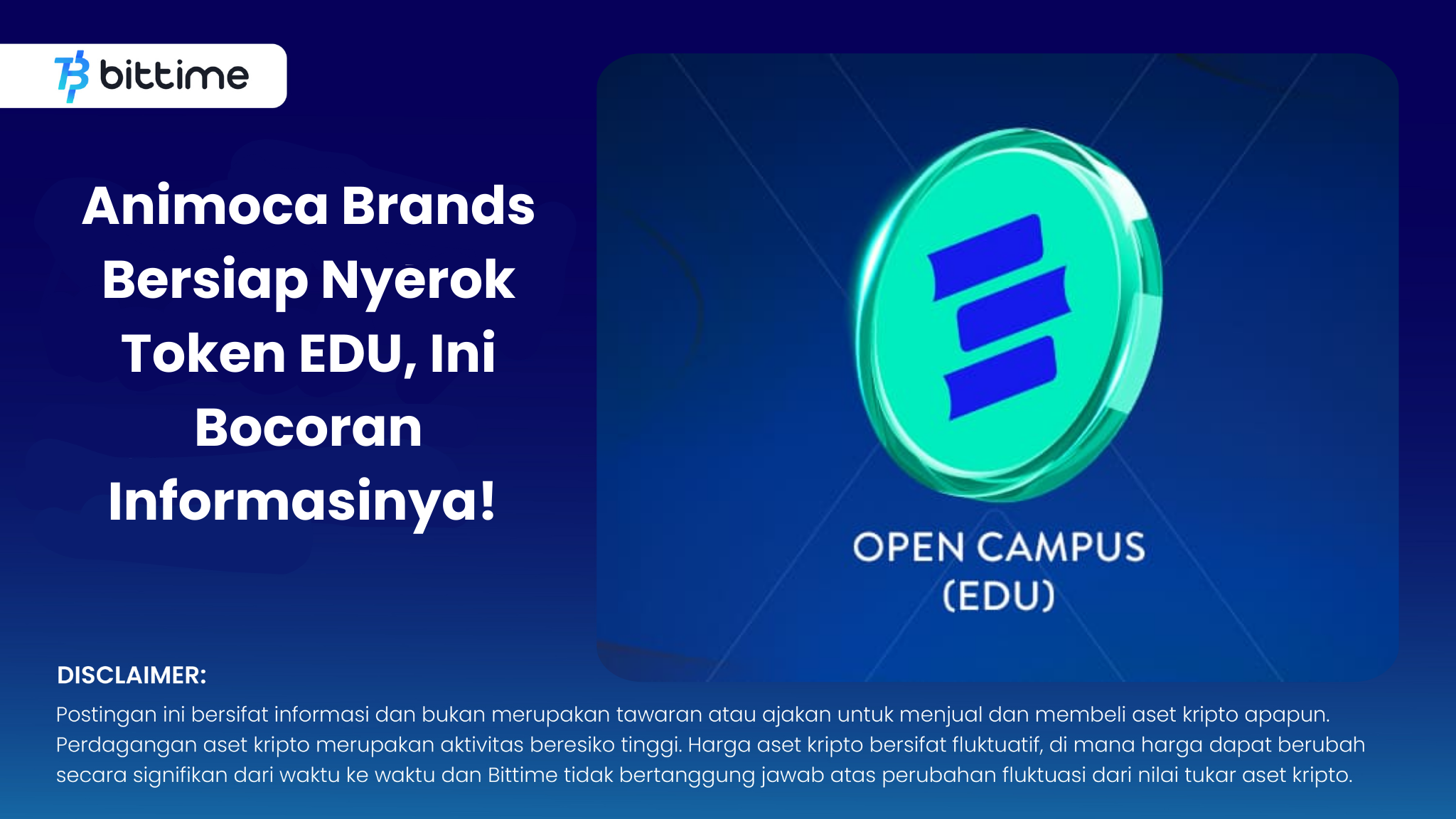 Animoca Brands Prepares to Launch EDU Tokens, Here's the Leaked Information! – Bittime