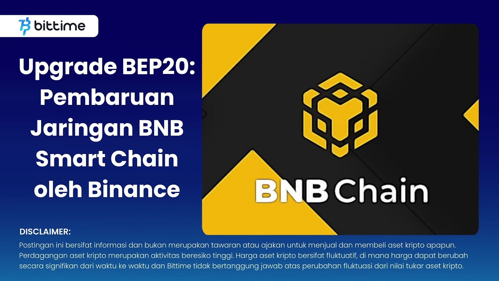 BEP20 Upgrade: BNB Smart Chain Network Update by Binance – Bittime
