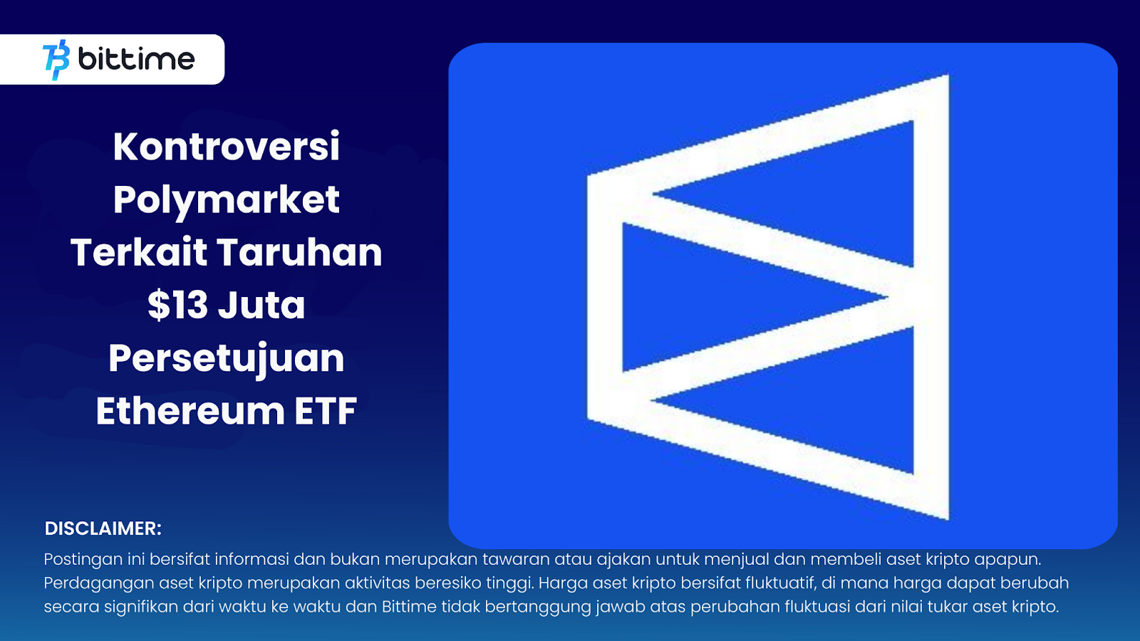Polymarket Controversy Over $13 Million Bet Ethereum ETF Approval – Bittime