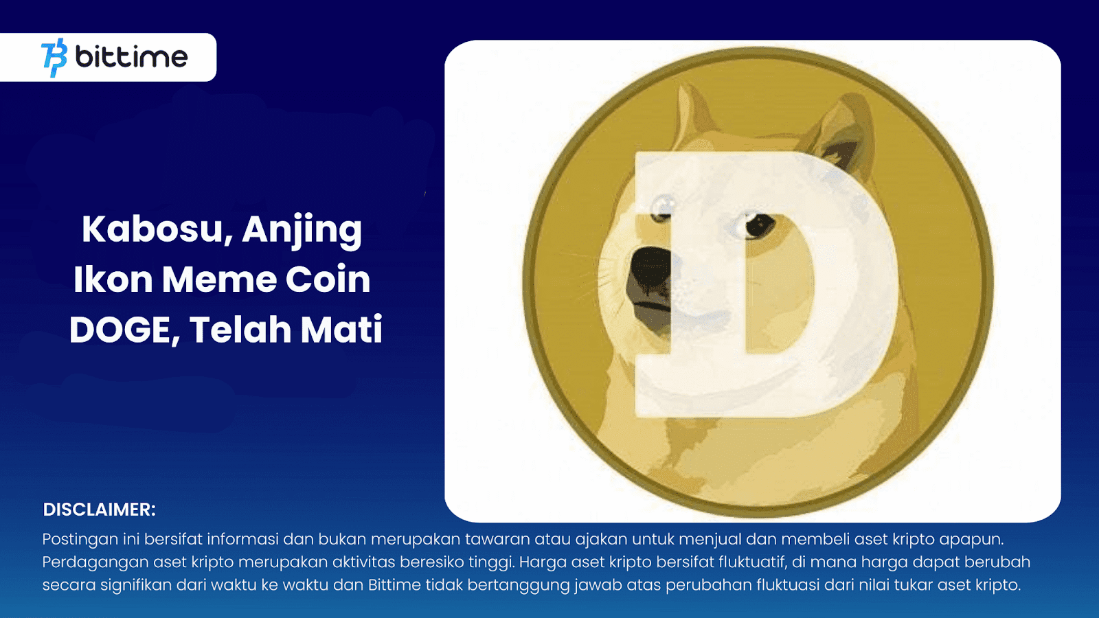Kabosu, Anjing Ikon Meme Coin DOGE, Telah Mati – Bittime