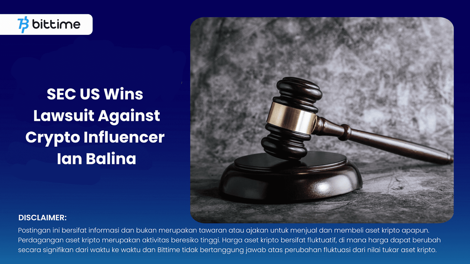 SEC US Wins Lawsuit Against Crypto Influencer Ian Balina – Bittime