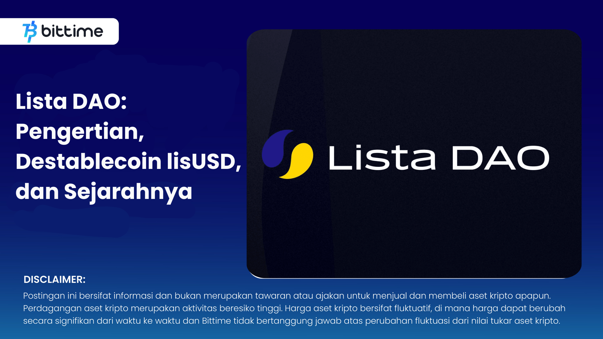 Lista DAO: Definition, Destablecoin lisUSD, and Its History – Bittime