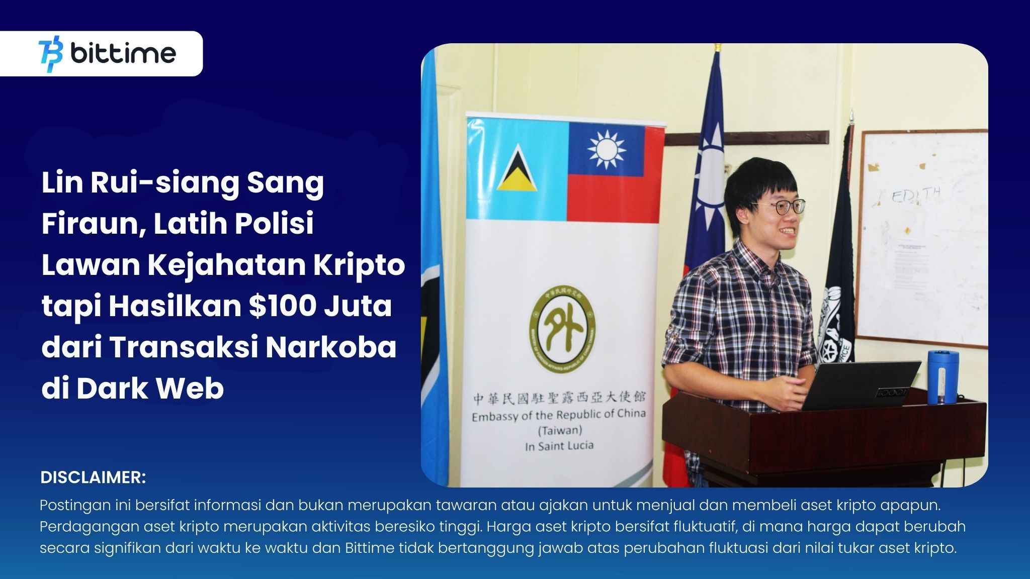 Lin Rui-siang Sang Firaun, Latih Polisi Lawan Kejahatan Kripto tapi Hasilkan $100 Juta dari ...