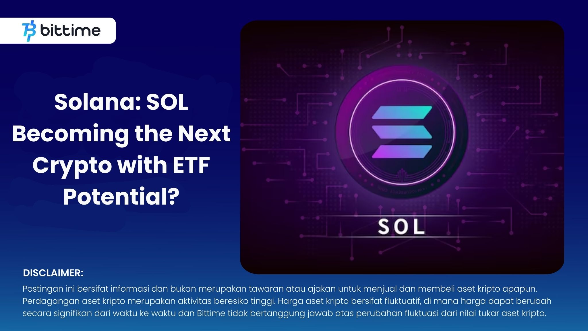 Solana: SOL Becoming the Next Crypto with ETF Potential? – Bittime