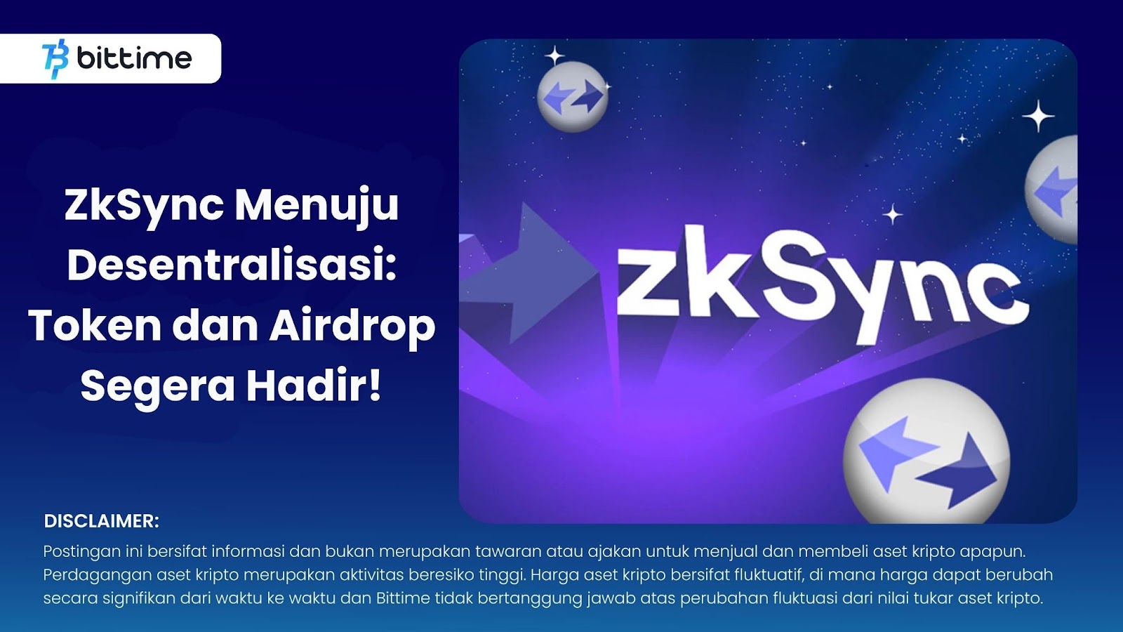 ZkSync Menuju Desentralisasi: Token dan Airdrop Segera Hadir! – Bittime