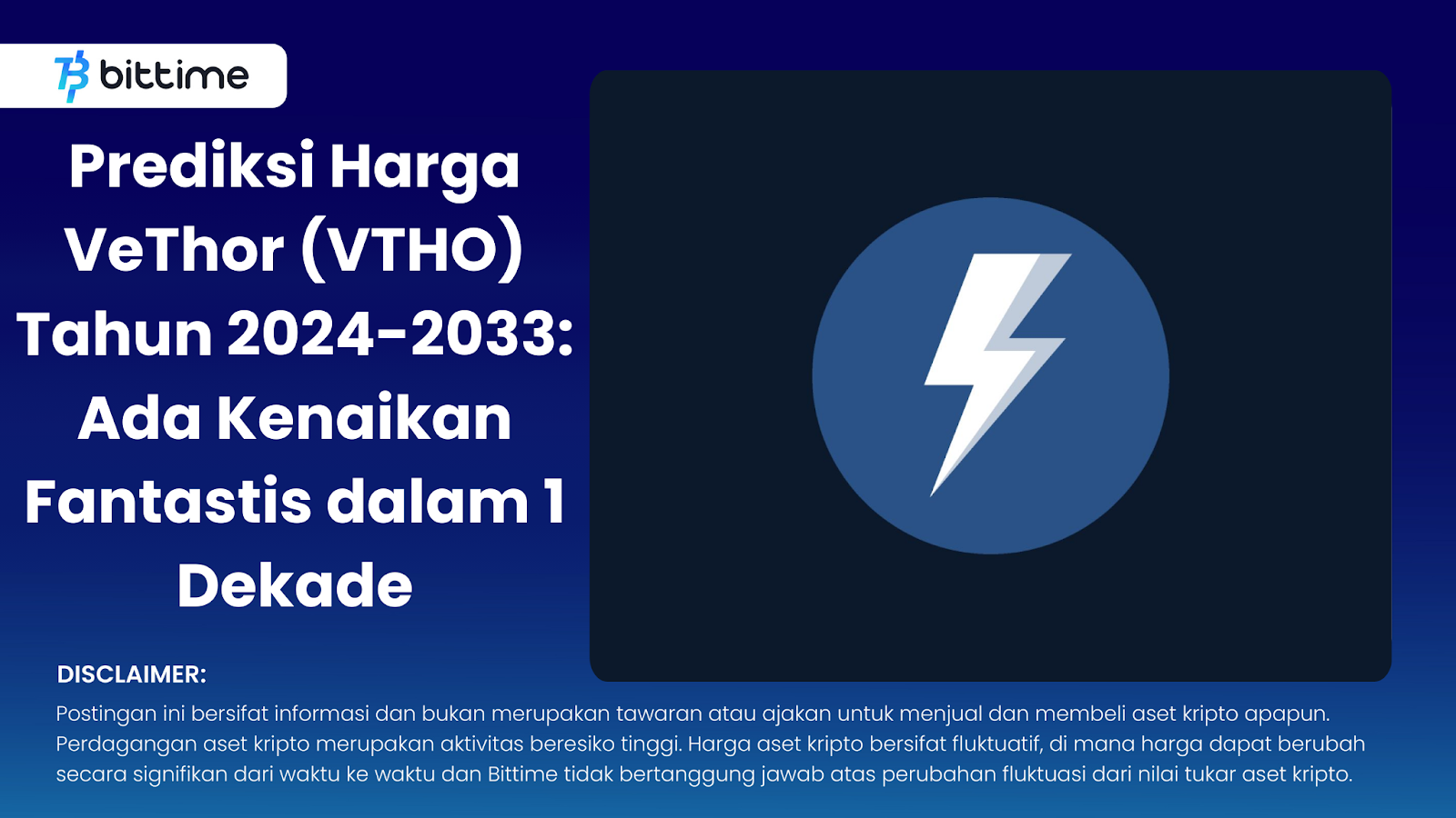 VeThor (VTHO) Price Prediction for 2024-2033: There will be a fantastic increase in 1 decade ...