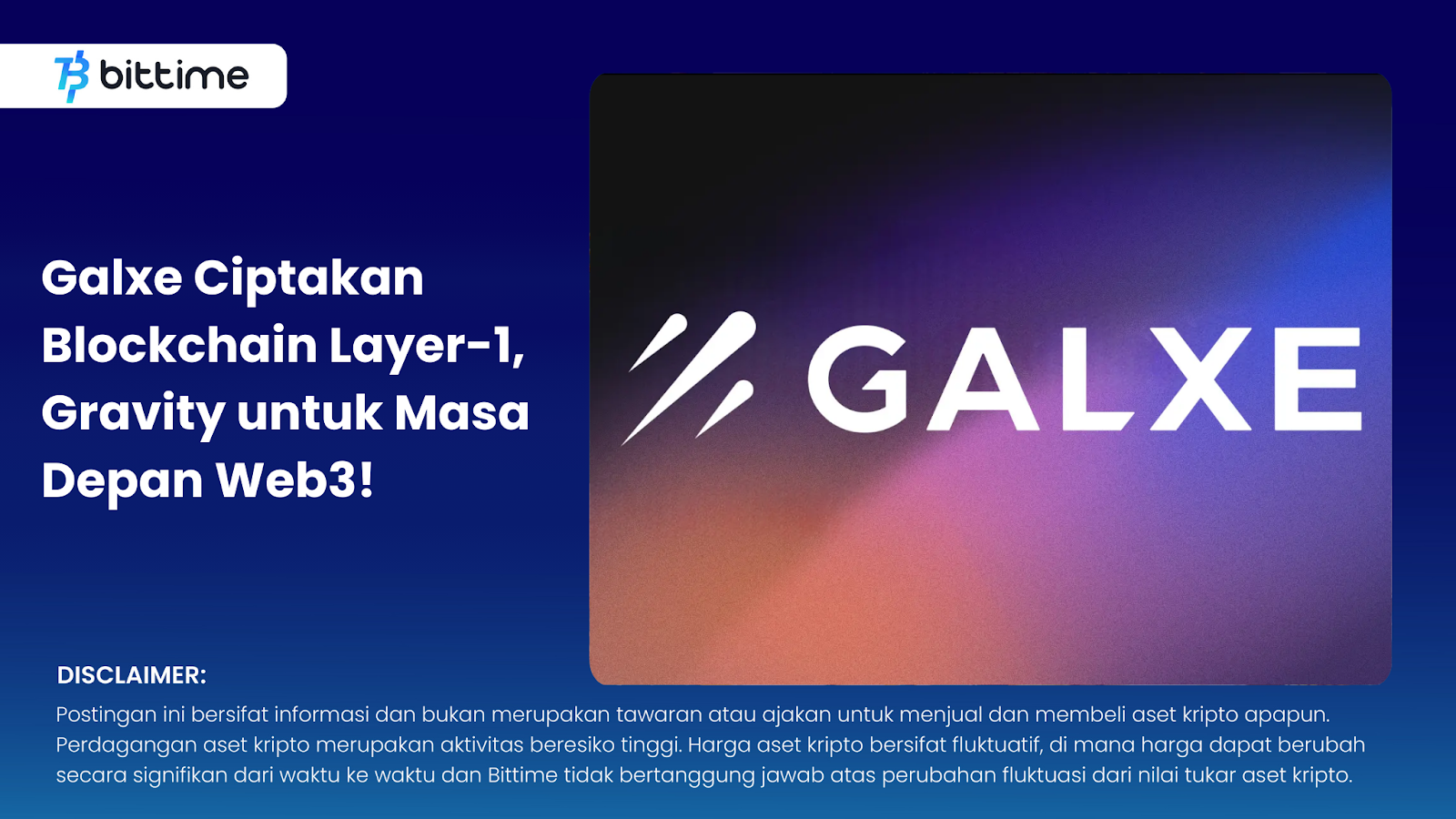 Galxe Creates Layer-1 Blockchain, Gravity for the Future of Web3! – Bittime