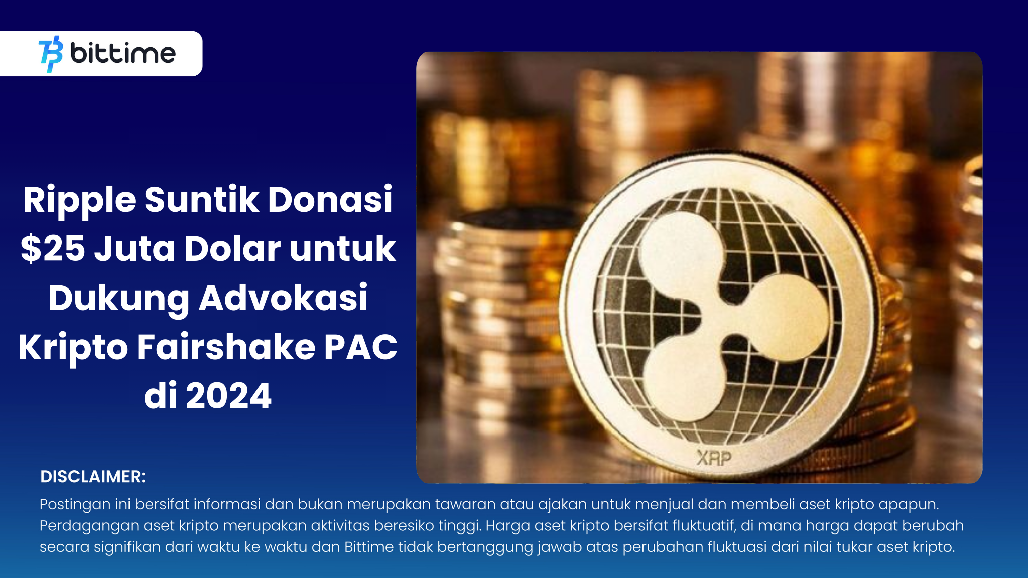 Ripple Injects $25 Million Dollar Donation to Support Crypto Advocacy Fairshake PAC in 2024 ...