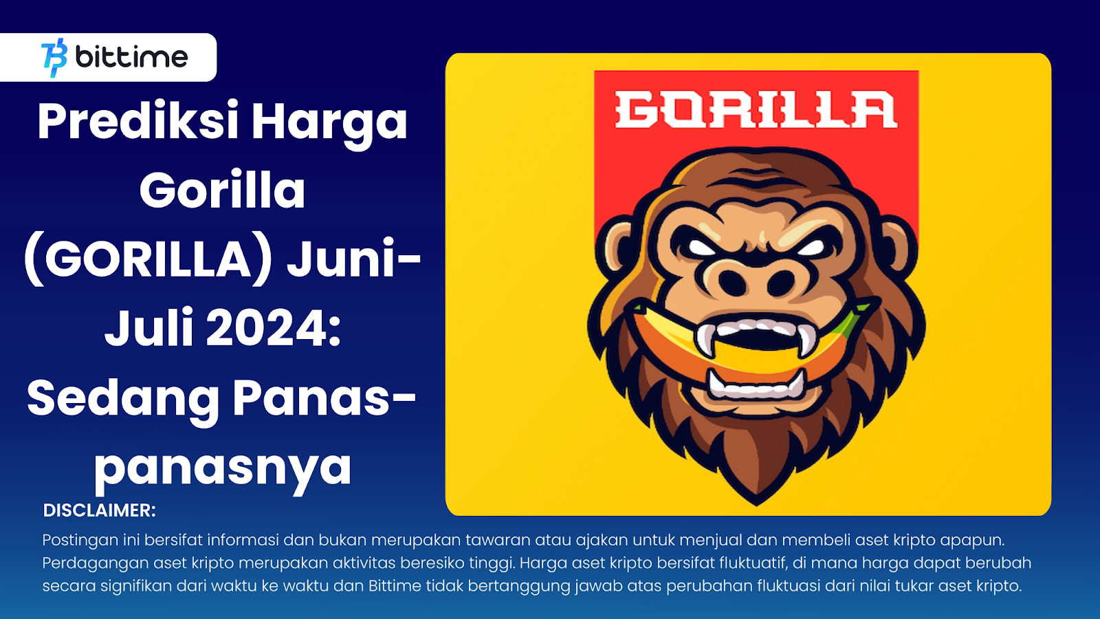 Gorilla (GORILLA) Price Prediction June-July 2024: It's Hot – Bittime