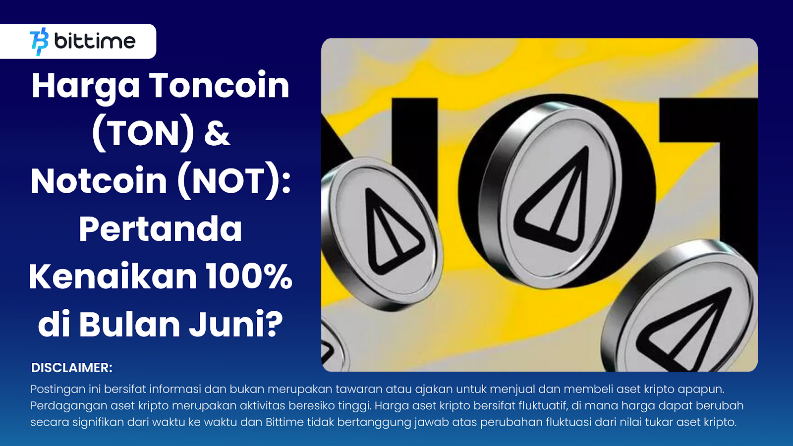 Toncoin (TON) & Notcoin (NOT) Prices: A Sign of a 100% Rise in June? – Bittime