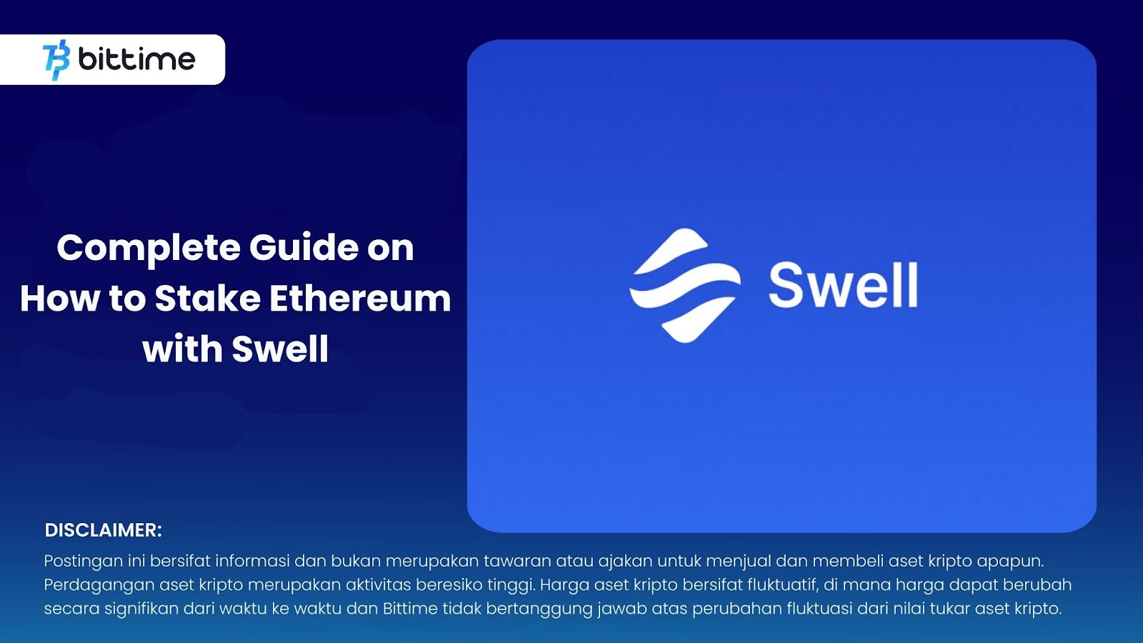 Complete Guide on How to Stake Ethereum with Swell – Bittime