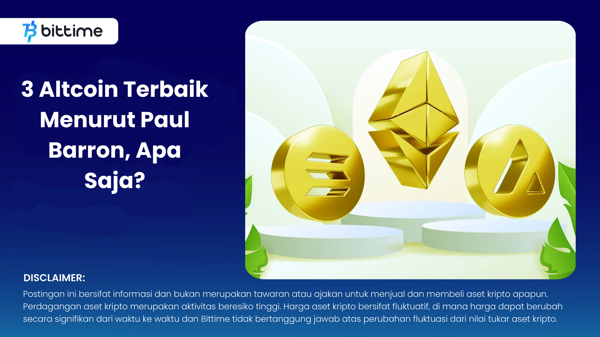 3 Best Altcoins According to Paul Barron, What Are They? – Bittime