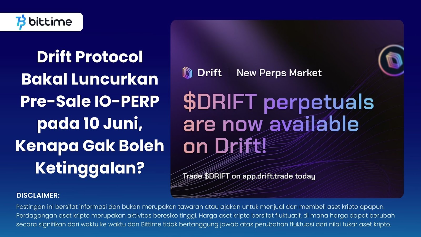 Drift Protocol Bakal Luncurkan Pre-Sale IO-PERP pada 10 Juni, Kenapa Gak Boleh Ketinggalan ...