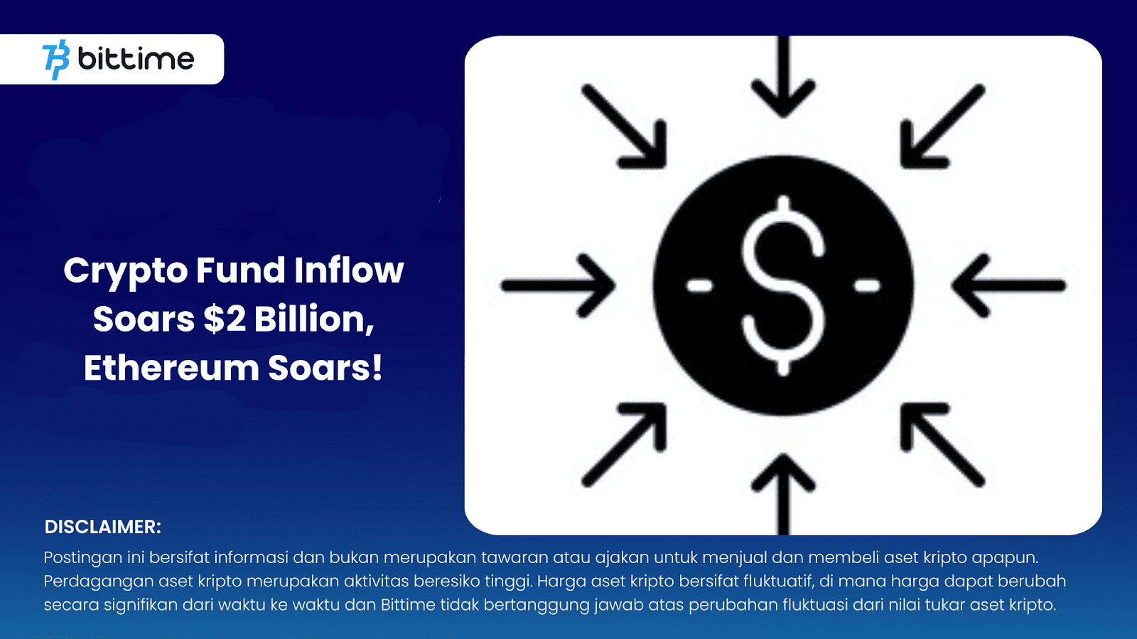 Crypto Fund Inflow Soars $2 Billion, Ethereum Soars! – Bittime