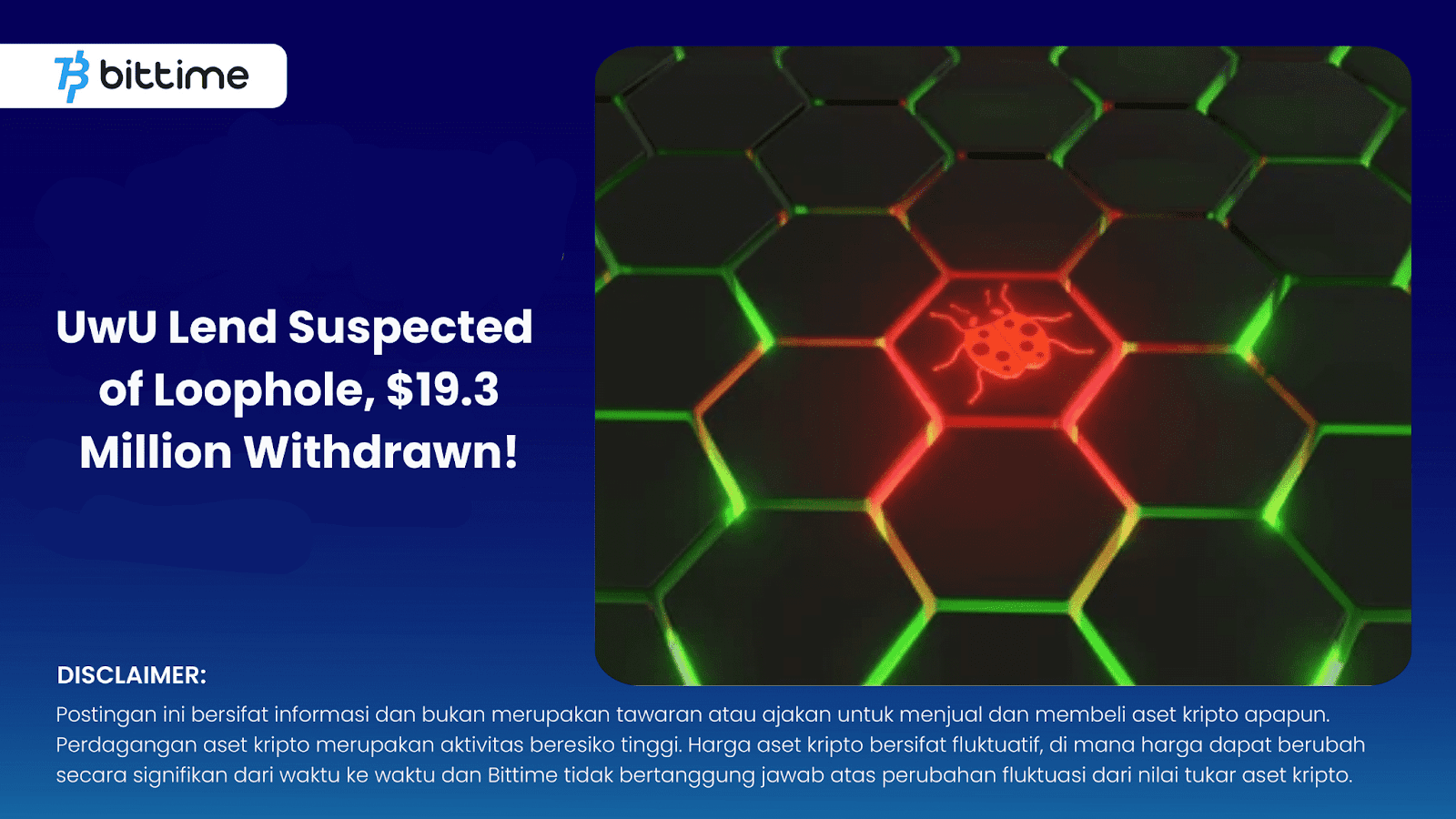 UwU Lend Suspected of Loophole, $19.3 Million Withdrawn! – Bittime