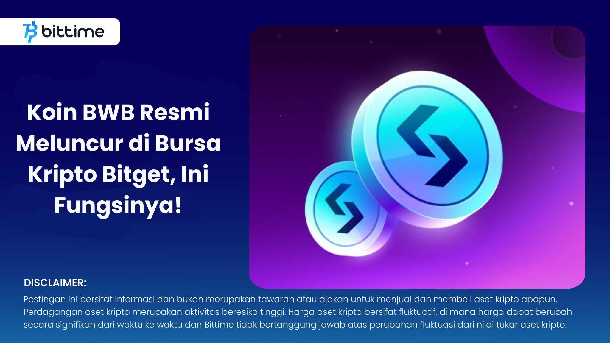 Koin BWB Resmi Meluncur di Bursa Kripto Bitget, Ini Fungsinya! – Bittime
