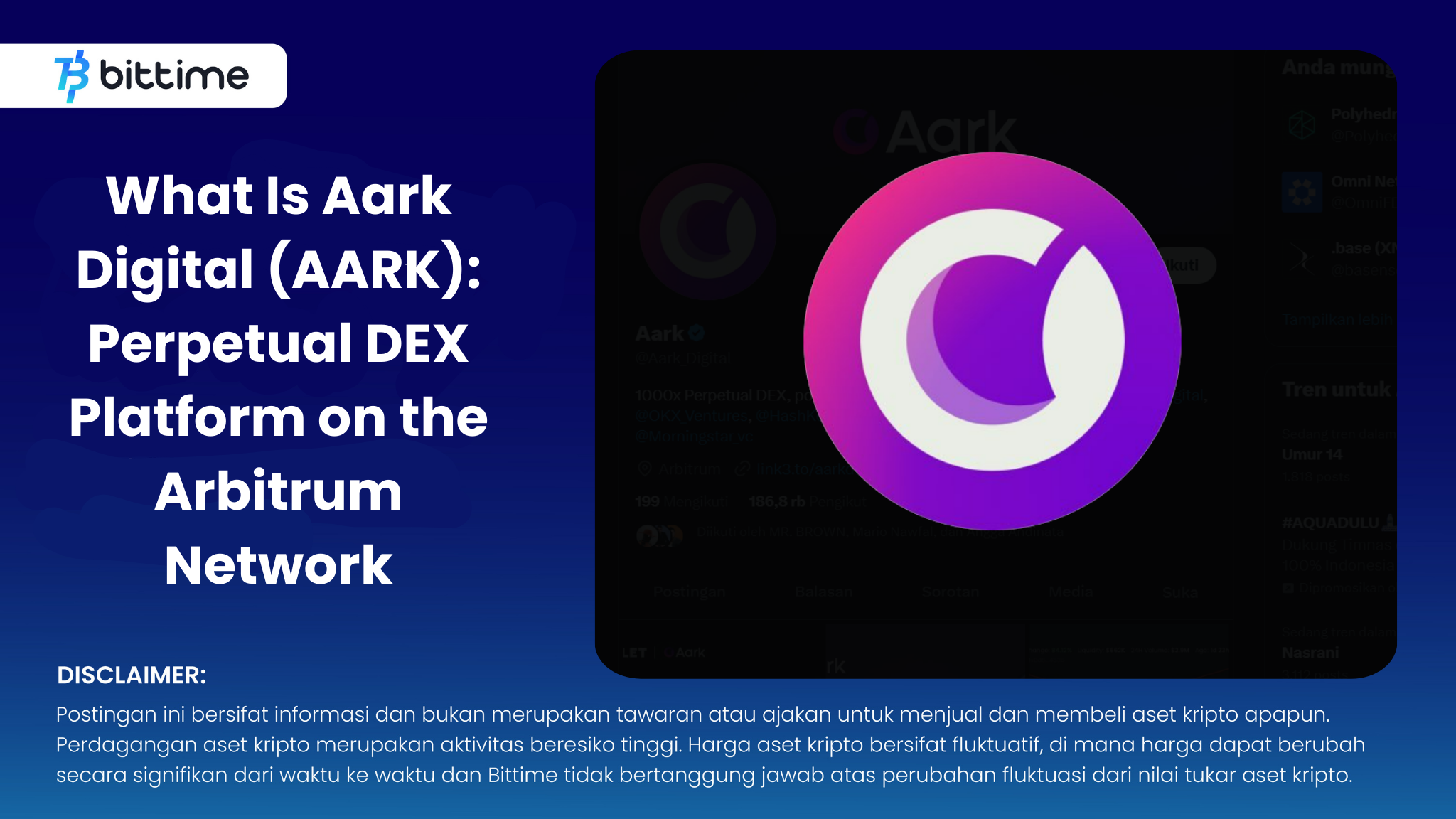 What is Digital Aark (AARK): A Perpetual DEX Platform on the Arbitrum Network – Bittime