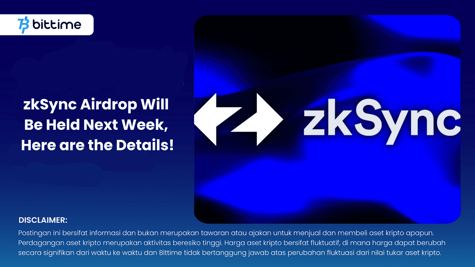 zkSync Airdrop Will Be Held Next Week, Here are the Details! – Bittime