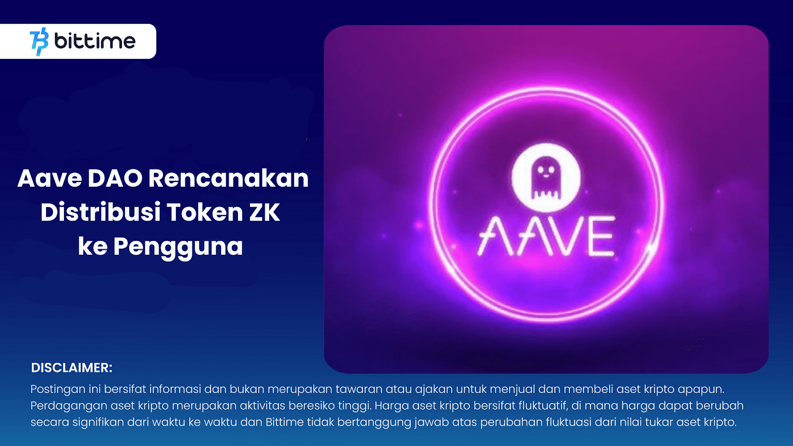 Aave DAO Rencanakan Distribusi Token ZK ke Pengguna – Bittime