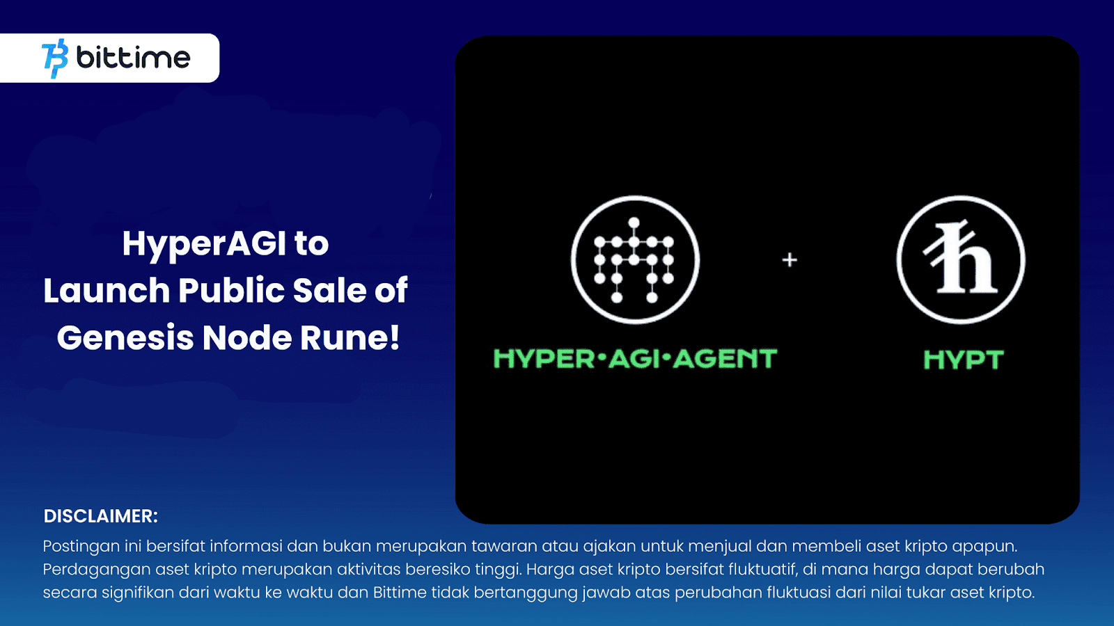 HyperAGI to Launch Public Sale of Genesis Node Rune! – Bittime