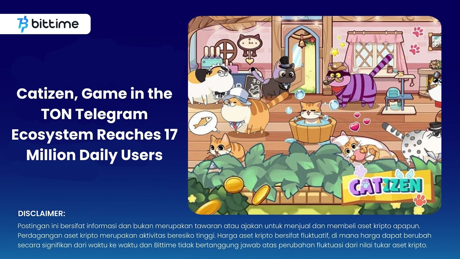 Catizen, Game in the TON Telegram Ecosystem Reaches 17 Million Daily ...