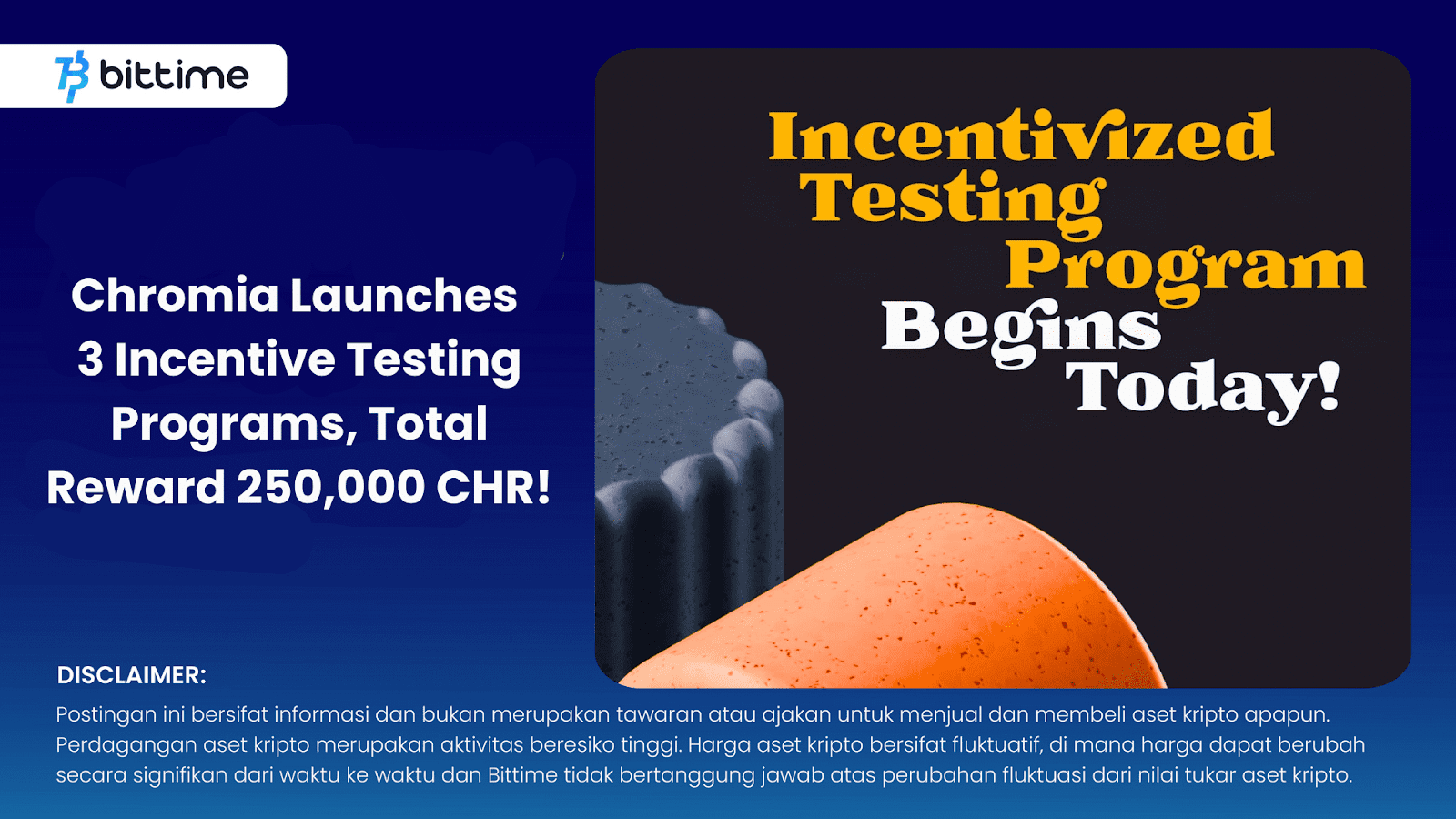 Chromia Launches 3 Incentive Testing Programs, Total Reward 250,000 CHR ...
