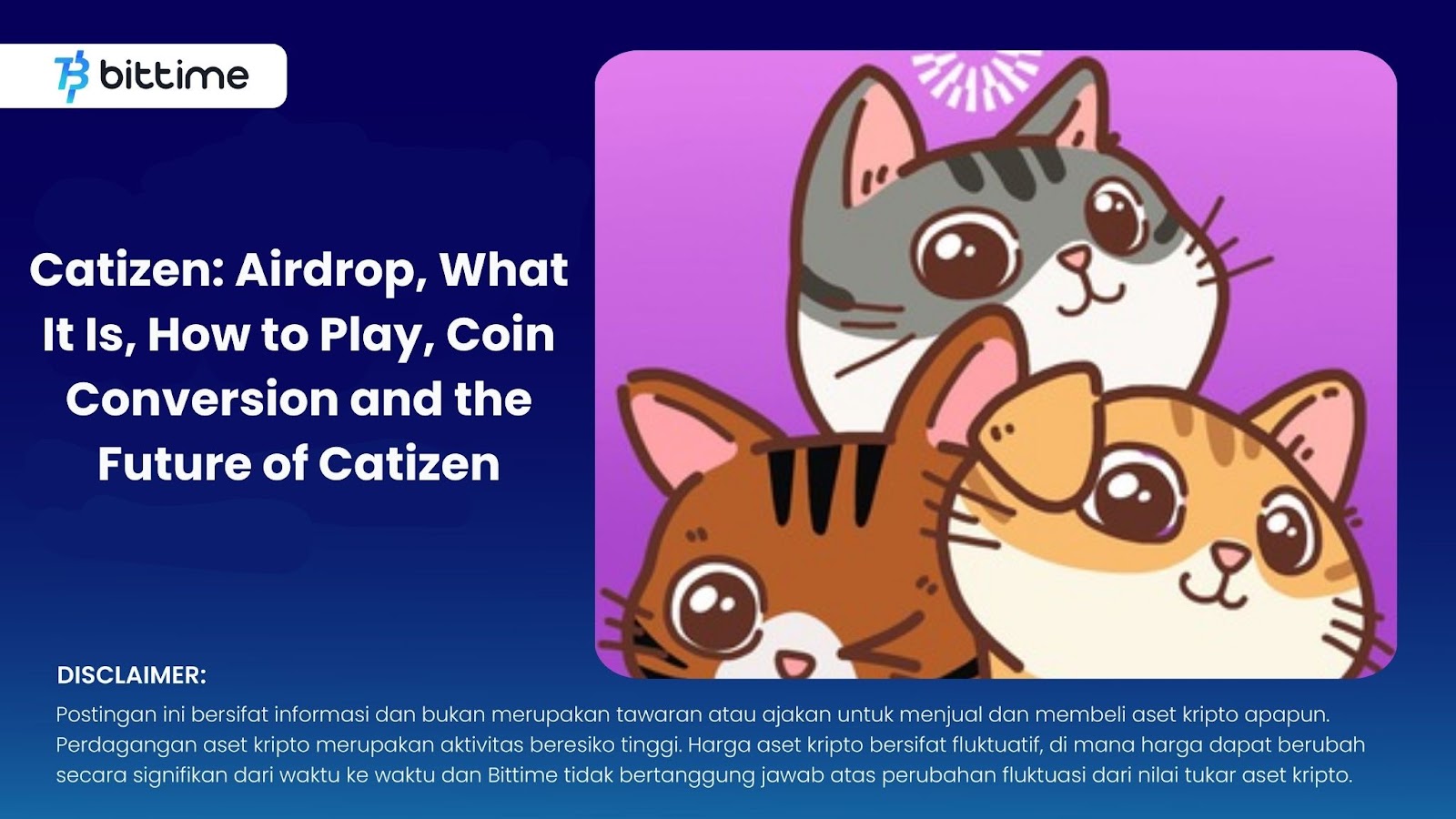 Catizen: Airdrop, What It Is, How to Play, Coin Conversion and the Future of Catizen – Bittime