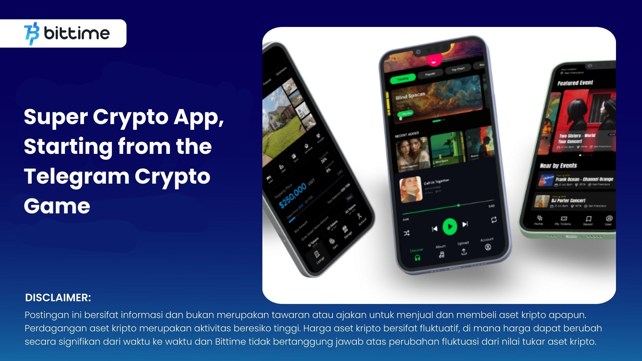 Super Crypto App, Starting from the Telegram Crypto Game – Bittime