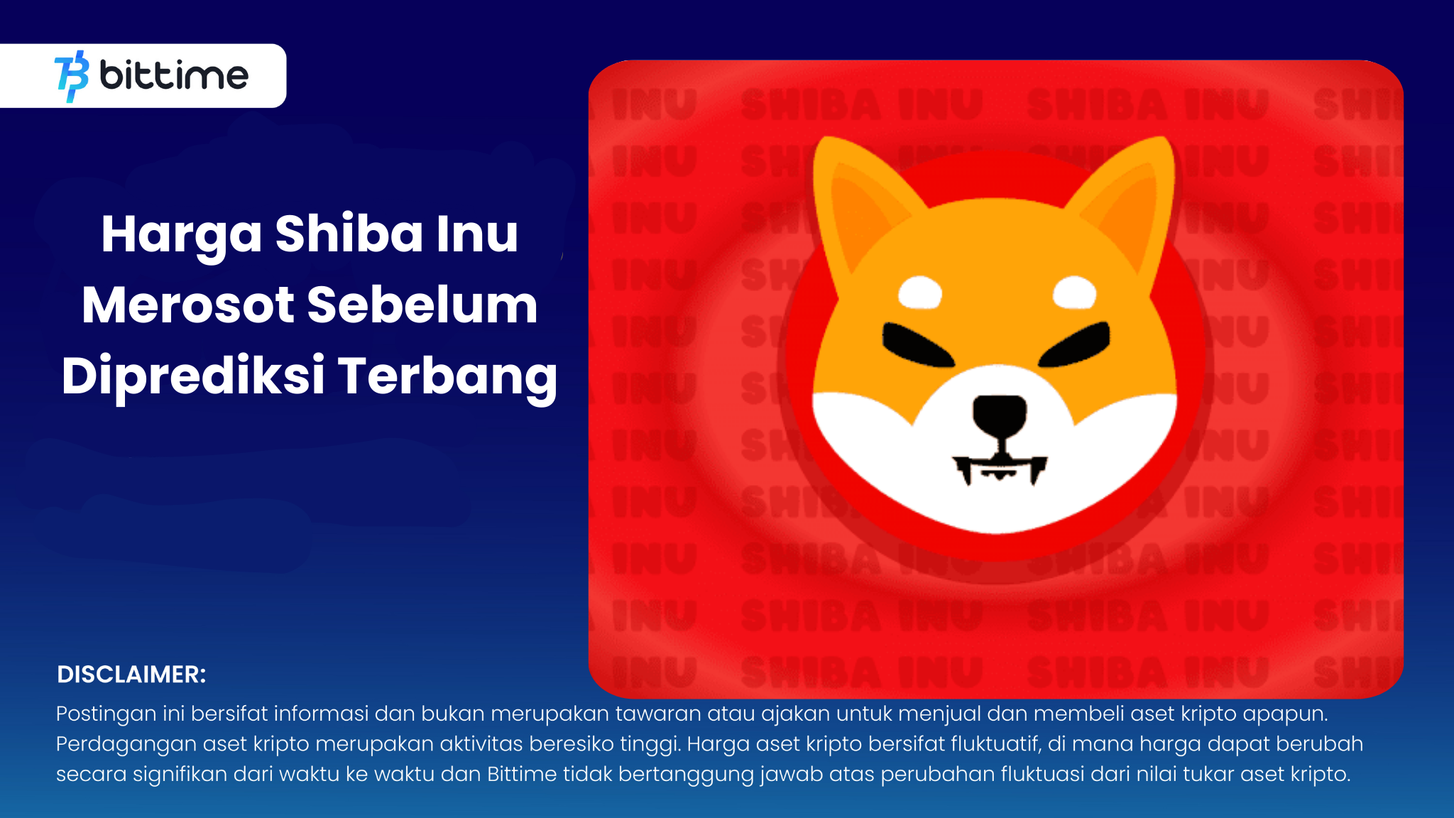 Harga Shiba Inu Merosot Sebelum Diprediksi Terbang – Bittime
