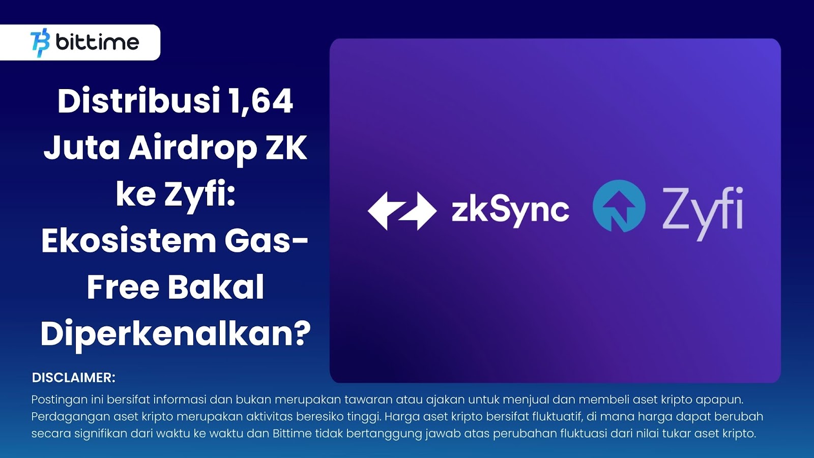 Distribution of 1.64 Million ZK Airdrops to Zyfi: Will the Gas-Free Ecosystem Be Introduced ...