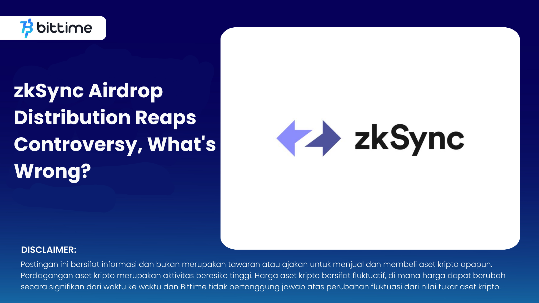 zkSync Airdrop Distribution Reaps Controversy, What's Wrong? – Bittime