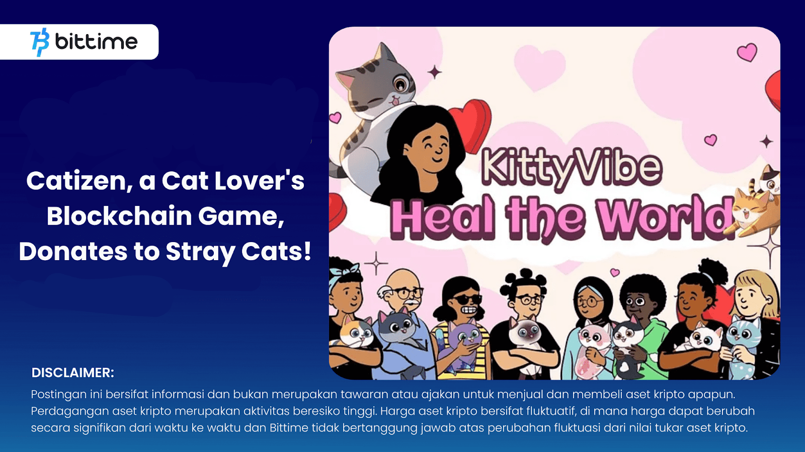 Catizen, a Cat Lover's Blockchain Game, Donates to Stray Cats! – Bittime
