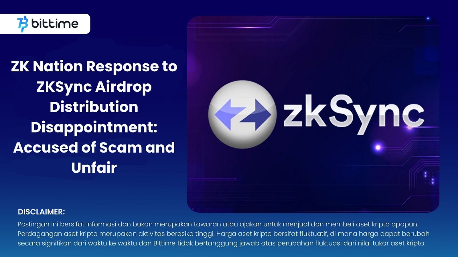 ZK Nation Response to ZKSync Airdrop Distribution Disappointment ...