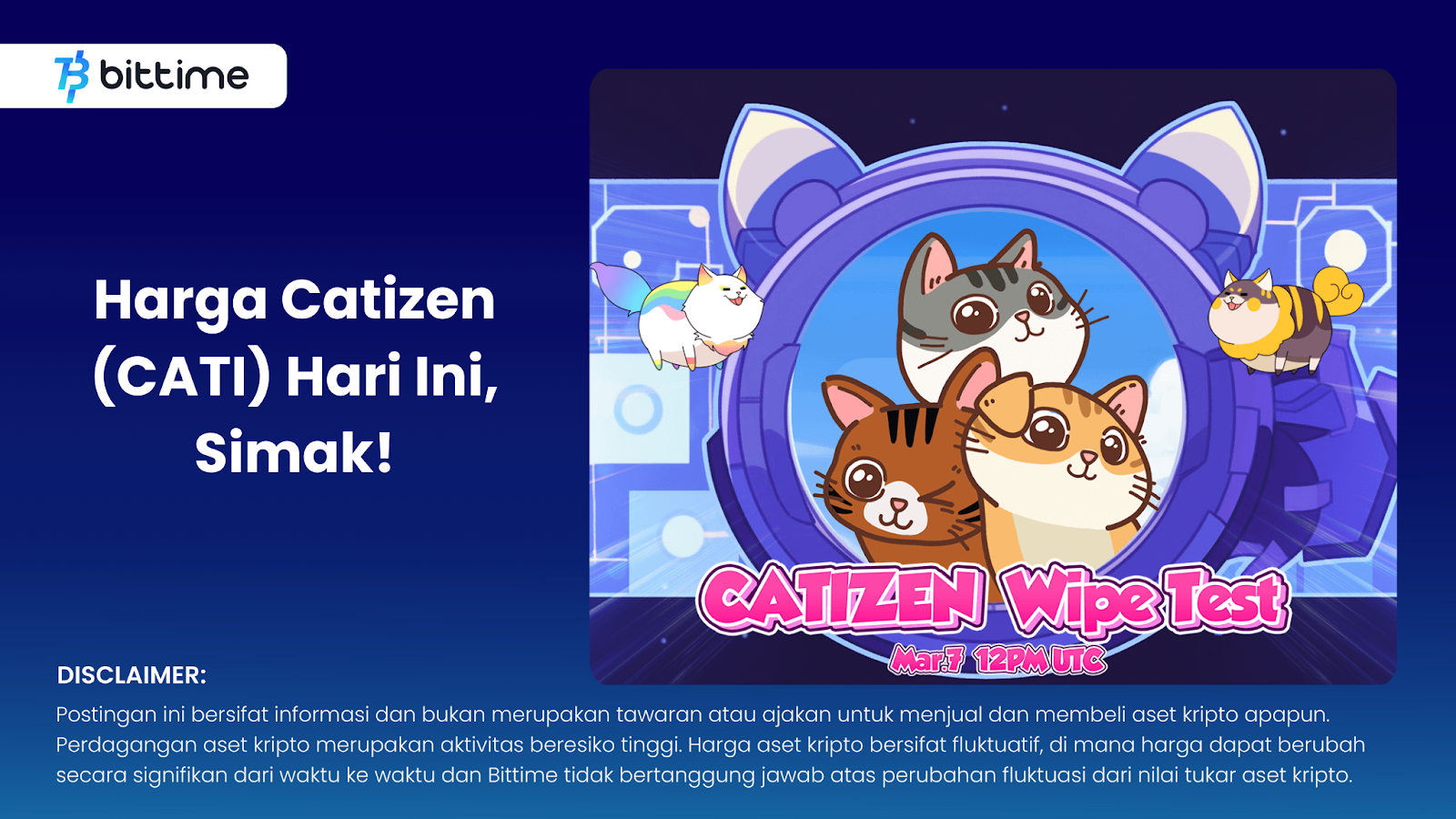 Today's Catizen (CATI) Price, Check Out! – Bittime